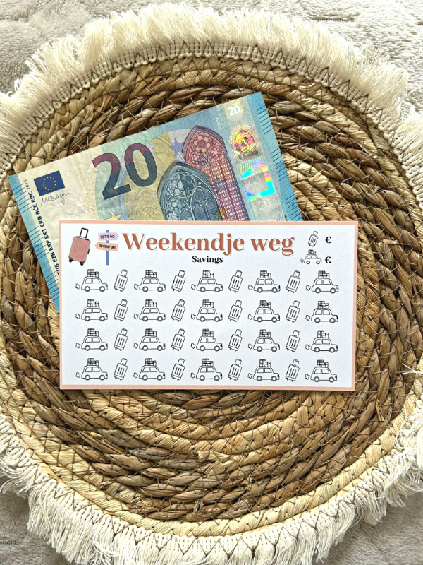 Weekendje weg saving challenge